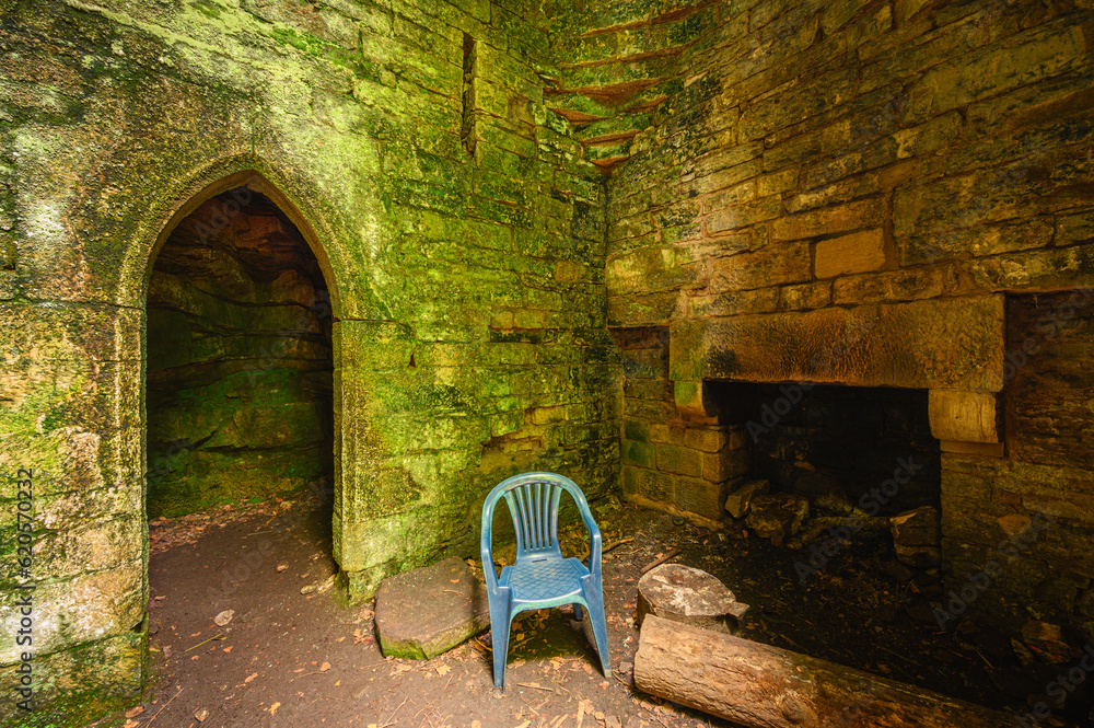 Photo Stock Interior of Hartburn Grotto, in Glebe Woods a Nature ...