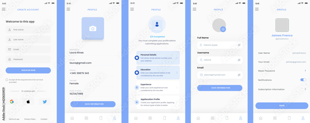 User Credentials, Member Identity, Profile Account and Information ...