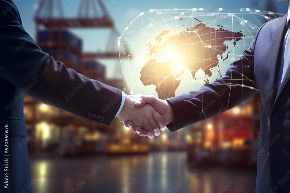 Powering Global Logistics: Handshake of Success in Smart Business ...