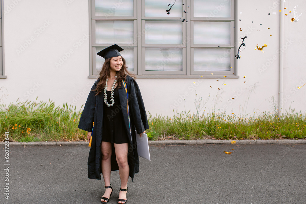 Graduation High School Teen girl portrait Stock Photo | Adobe Stock