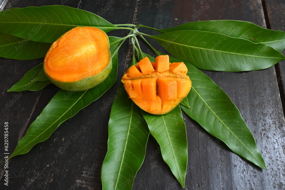 Mango slice. Mango is also called the king of fruits. This fruit is a ...