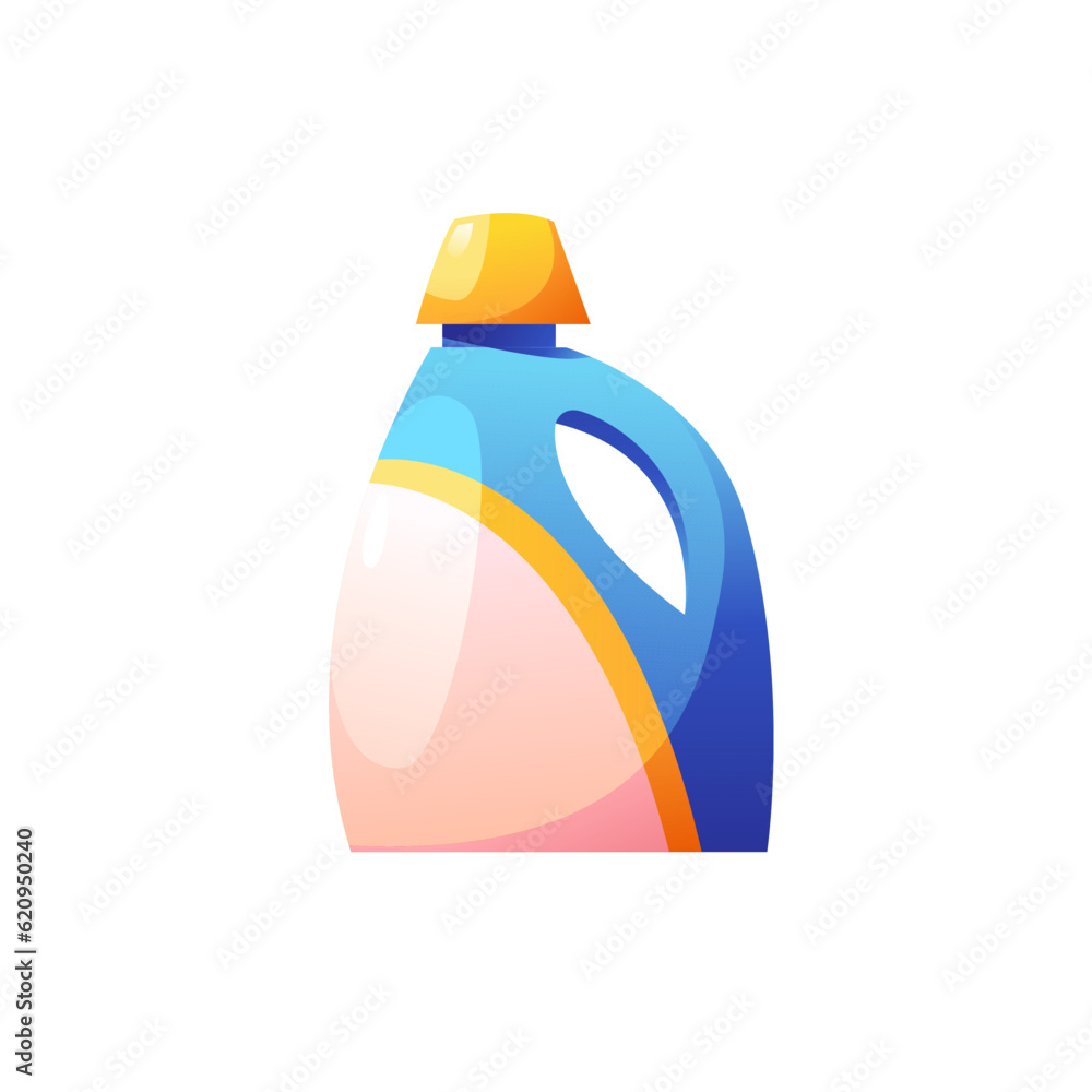 Laundry Detergent Bottle Isolated. Housekeeping. Vector Illustration in ...
