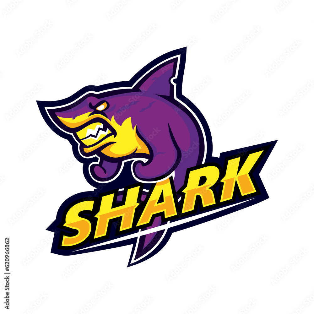 Shark transparent background logo PNG design Stock Illustration | Adobe ...