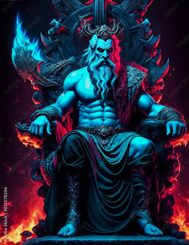 Hades the Greek God and King of the underworld, wealth and the dead ...