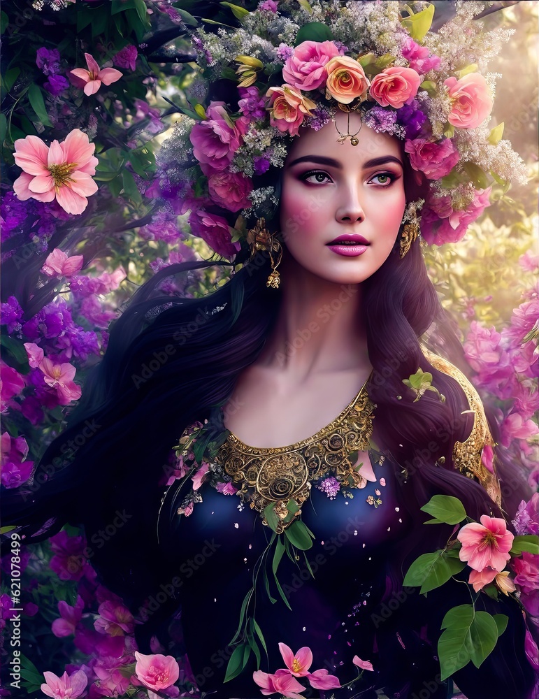 Persephone the Greek Goddess of spring, Queen of the Underworld, wife ...