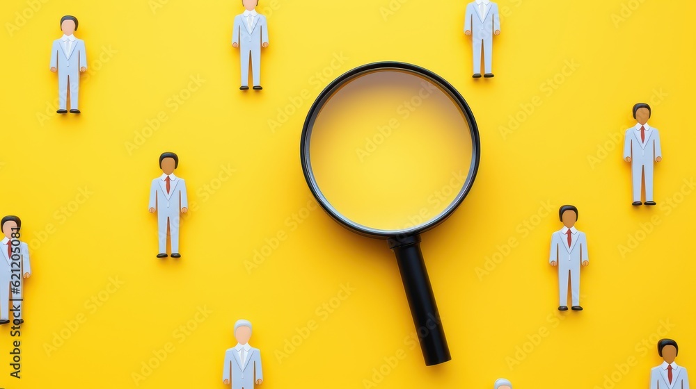 magnifying Glass Searching for a New Job or Employee, We Are Hiring ...