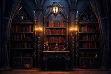 An Old Library In A Medieval Castle Free Stock Photo - Public Domain ...