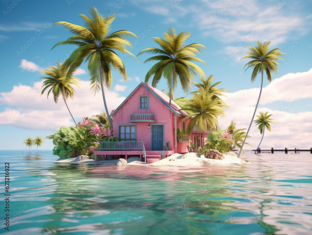 Island Oasis: Tranquil Escape to a Vibrant Kame House - DBZ Reimagined ...