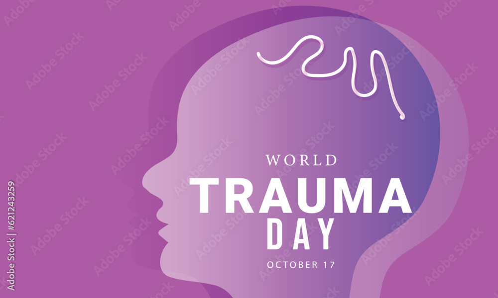 World Trauma day. background, banner, card, poster, template. Vector ...