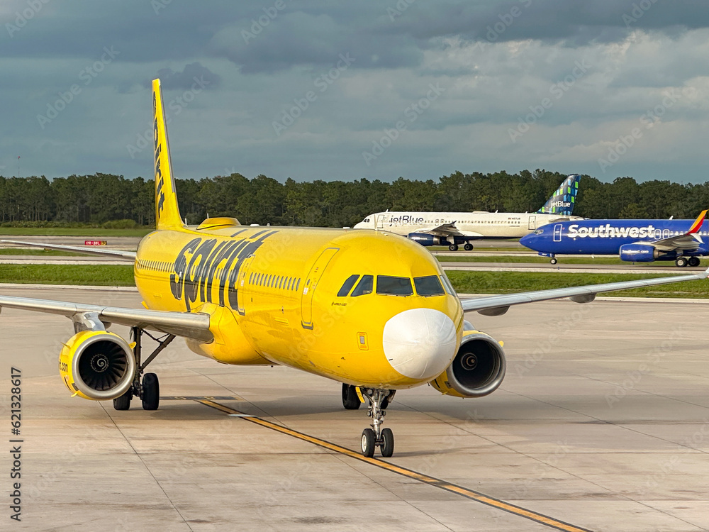 Orlando, Florida, USA - 25 June 2023: Airbus A321 jet operated by ...