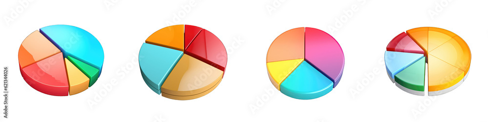 Pie Chart clipart collection, vector, icons isolated on transparent ...
