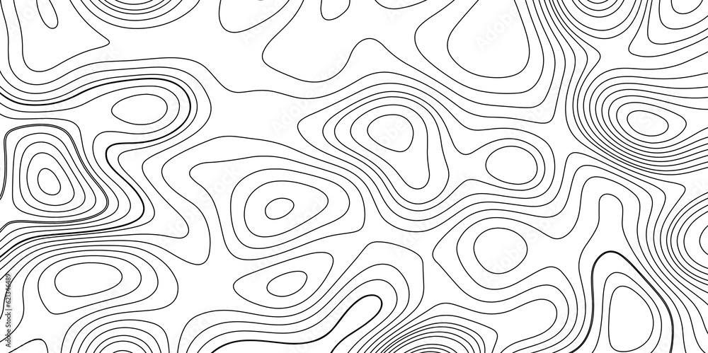 Abstract white topography vector background. Line topography map design ...