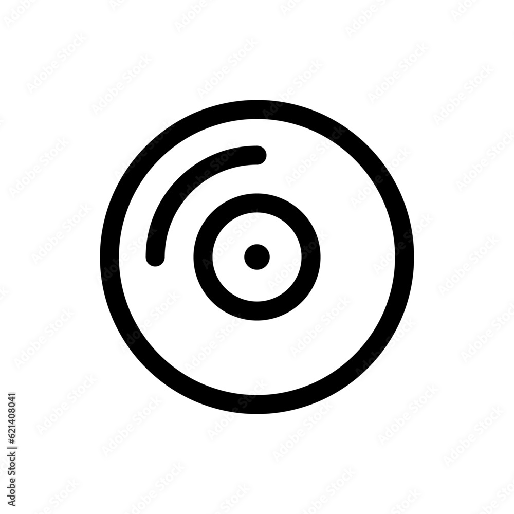 Simple Vinyl icon. The icon can be used for websites, print templates ...