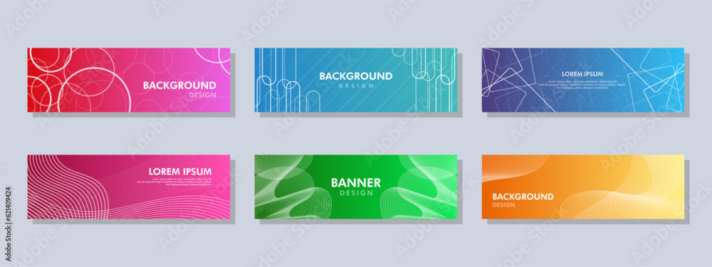 Abstract banner design. Vector shaped background. Modern Graphic ...