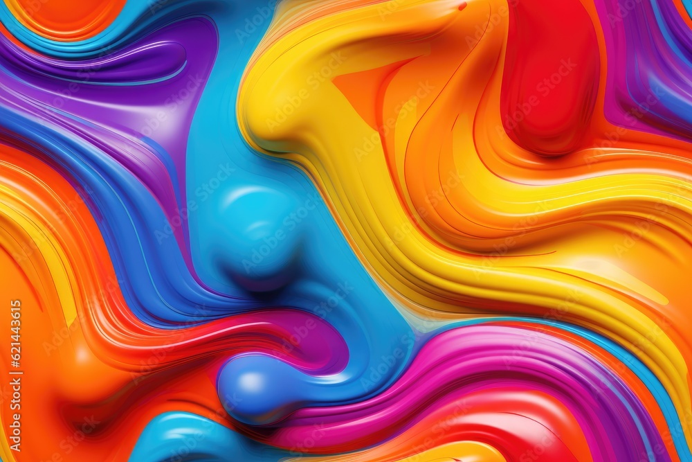 Color Paint Swirls Thick Seamless Texture Pattern Tiled Repeatable ...