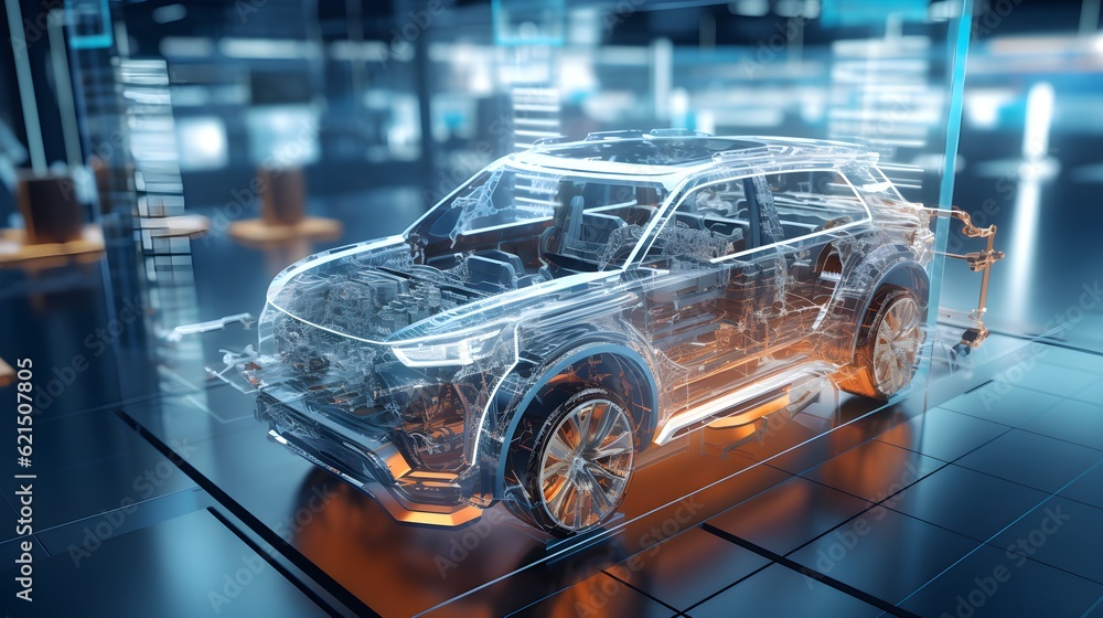 transparent suv. SUV with the captivating allure of transparency. With ...