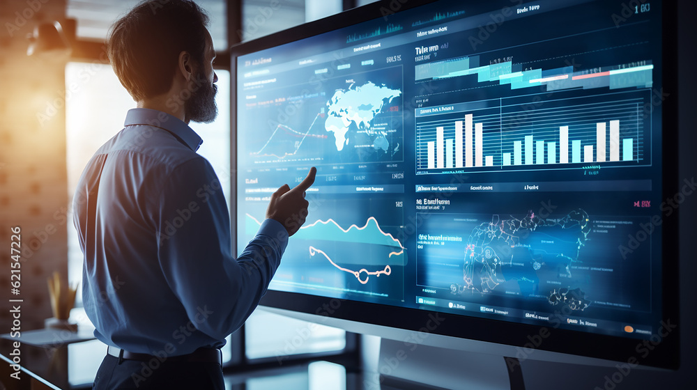 Analytics dashboard of Key Performance Indicator( KPI) using Business Intelligence( BI) metrics ...