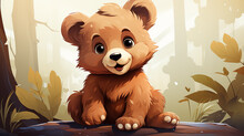 Cute Bear Art Illustration Free Stock Photo - Public Domain Pictures