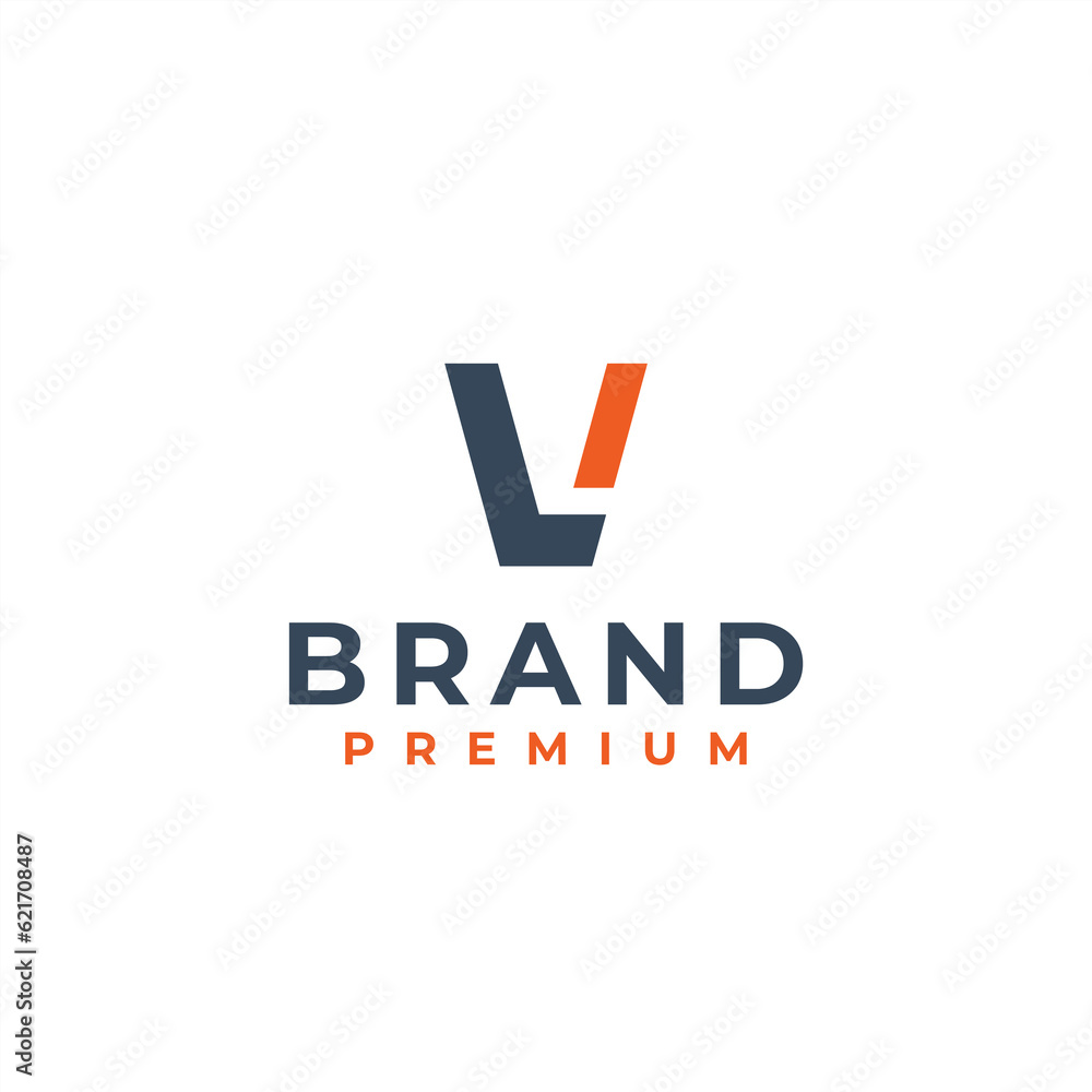 initial letter vl logo design Stock Vector | Adobe Stock