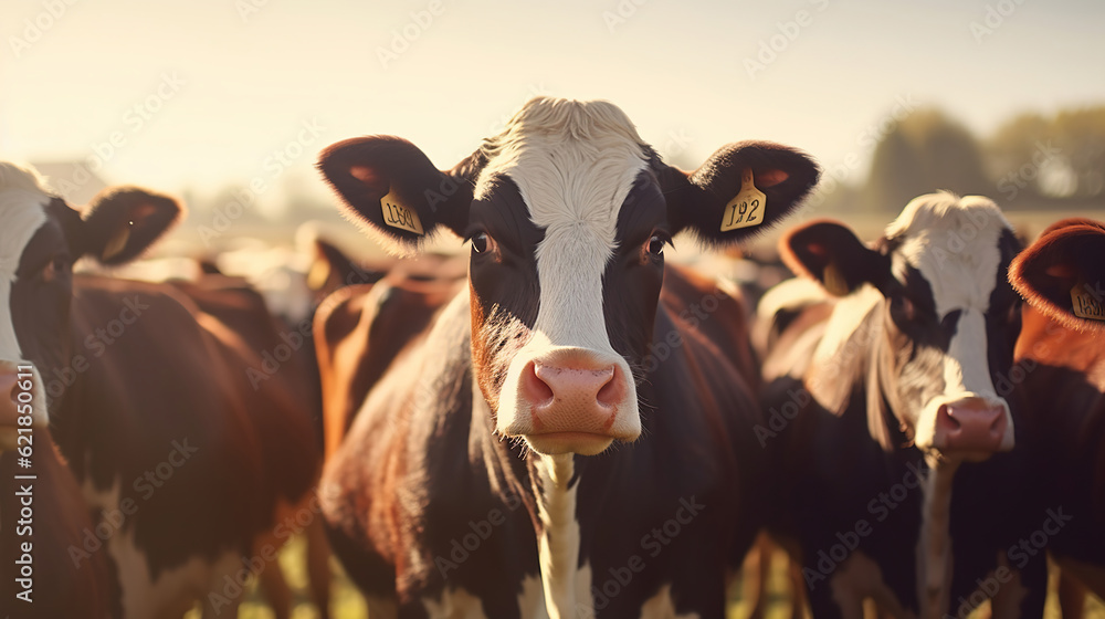 Prime Beef Cattle Farm. Producing Premium Beef and Cattle. Generative ...