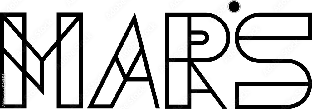 Ilustración de Stock Mars Name Team Logo digital files, svg, png, ai ...