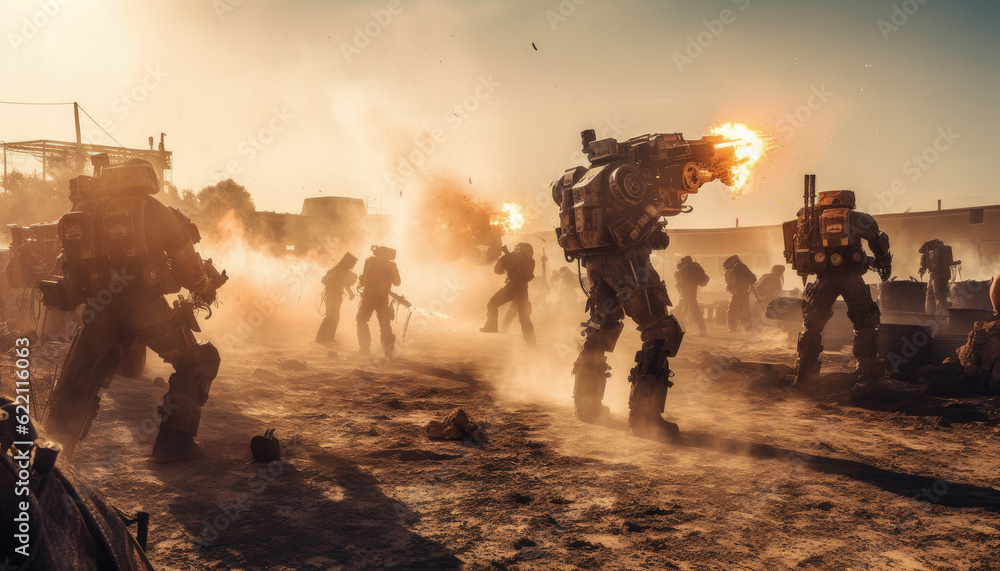 Generative AI Wars Future Battlefield Unleashes Robotic Squads into the ...