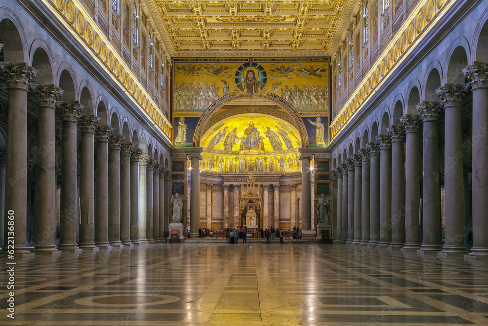 Basilica of Saint Paul Outside the Walls is one of Rome's four ancient ...