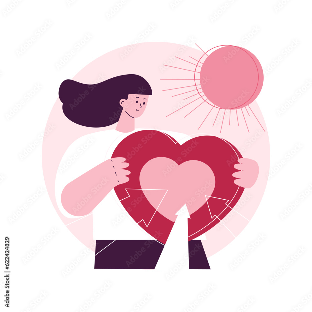 Vector de Stock Self-concept abstract concept vector illustration ...