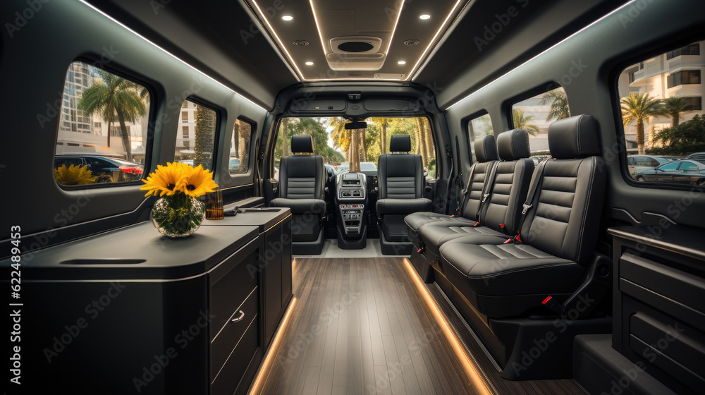 Interior of Van Custom Stock Photo | Adobe Stock
