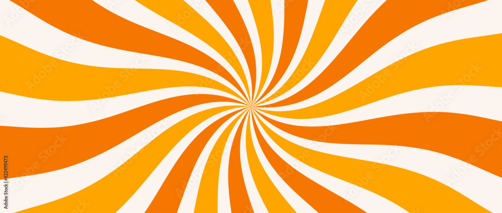 Spinning radial lines background. Orange curved sunburst wallpaper ...