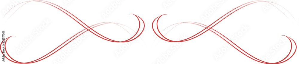 Digital png illustration of red underline shape pattern on transparent ...