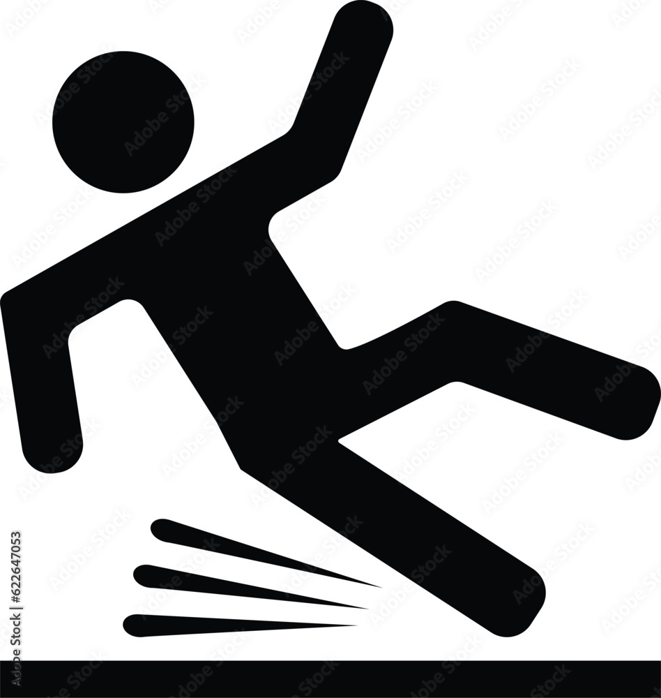 falling person silhouette vector Stock Vector | Adobe Stock