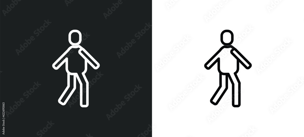 bast outline icon in white and black colors. bast flat vector icon from ...