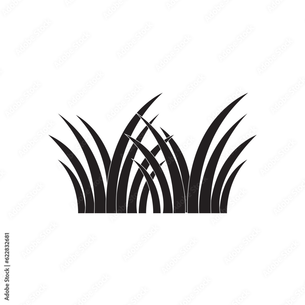 grass icon logo vector design template Stock Vector | Adobe Stock