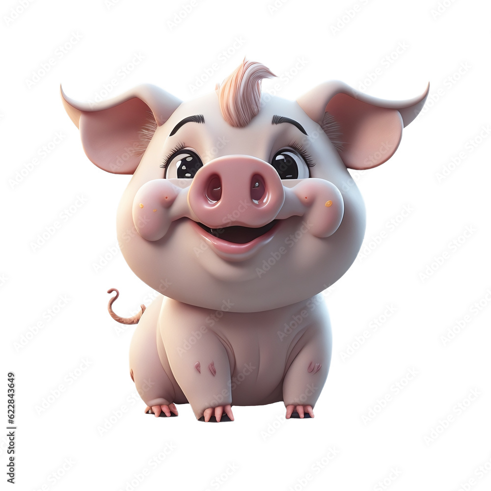 Cute Mini Pig Svg & Png Decor Bundle for show pig face baby shower ...