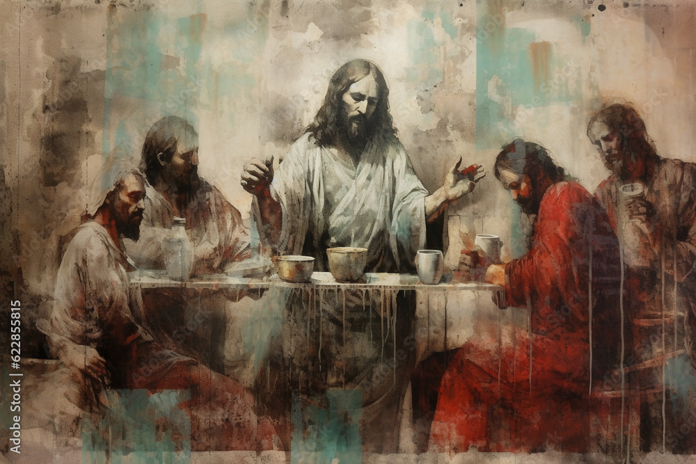 Jesus Christ turns water into wine. Religion Bible. History. During a ...