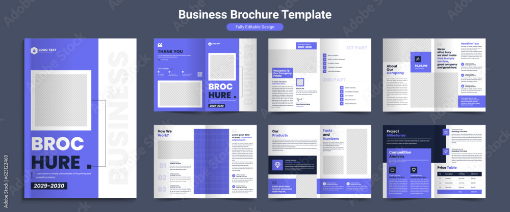 Creative corporate business magazine, proposal, and product catalog profile brochure layout ...