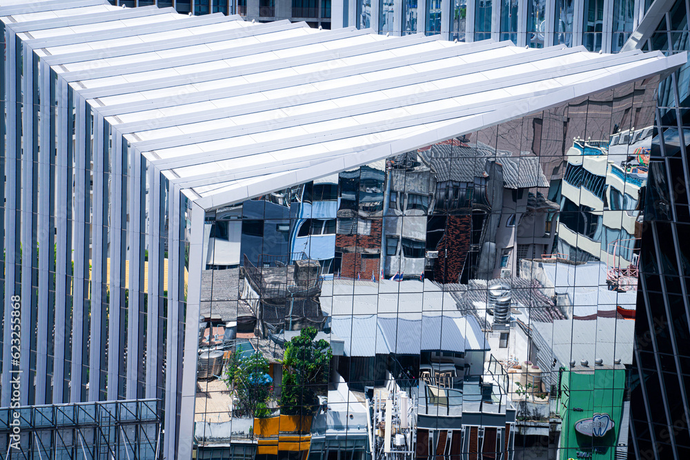 Illustration Stock Perspective and underside angle view to textured ...