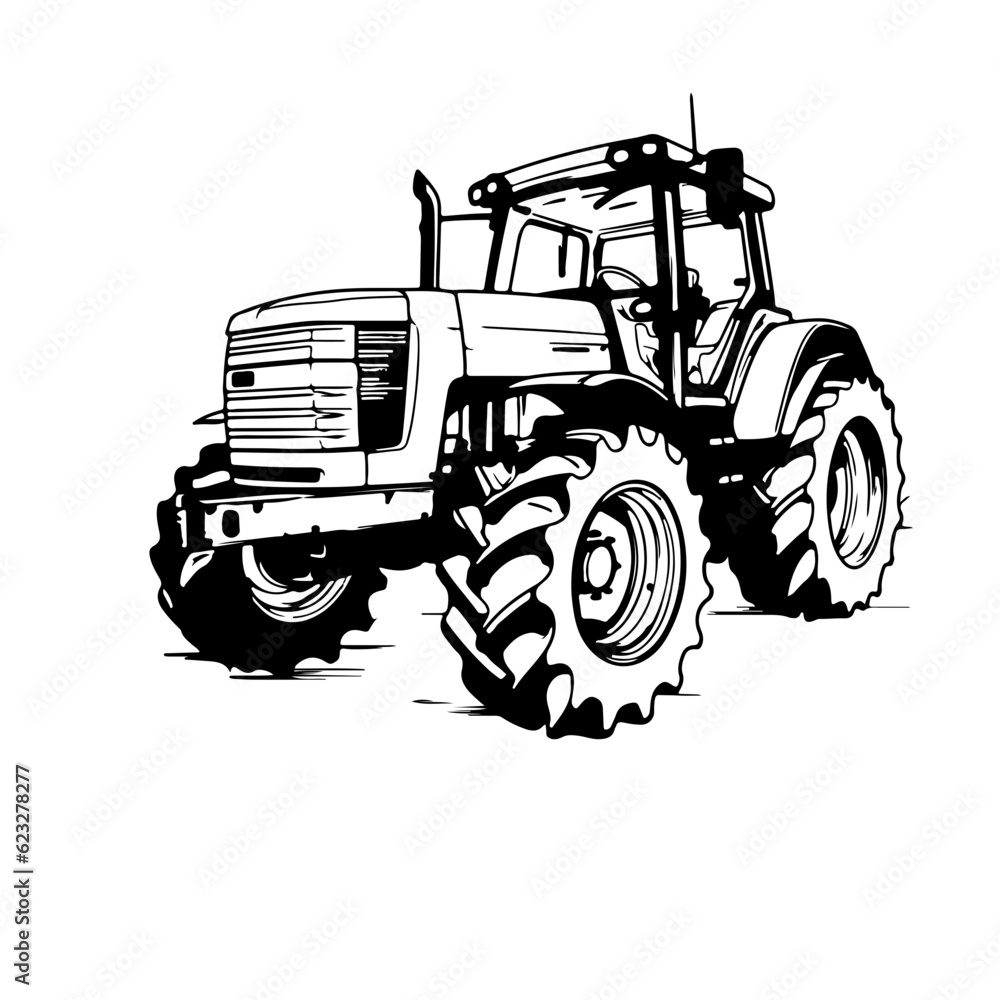 Стоковое векторное изображение «tractor svg, farm tractor svg, farm svg ...