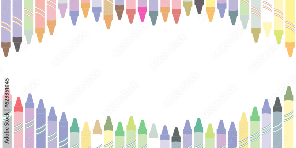 Crayon Back to School Pastel Colors Colorful School Crayons ...