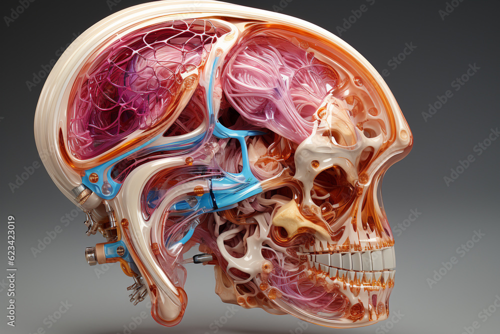 An anatomical diagram of the middle ear, showcasing the ossicles ...