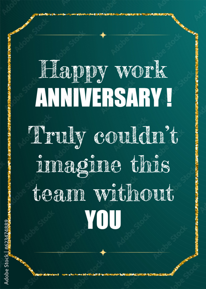 Happy work anniversary! Truly couldn't imagine this team without you ...