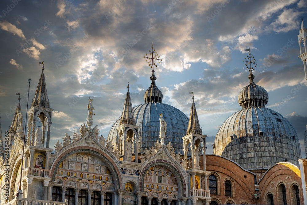 Patriarchal Cathedral Basilica St. (Saint) Mark’s Basilica on Piazza ...