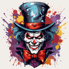 Grunge Clown Halloween Free Stock Photo - Public Domain Pictures