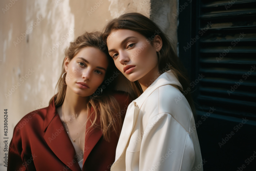 portrait of women/models/book characters in daylight scene for lgbtq ...