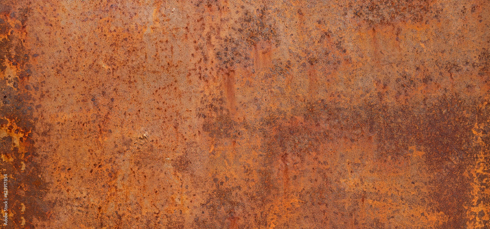 Grunge rusty orange brown metal corten steel wall or floor rust ...