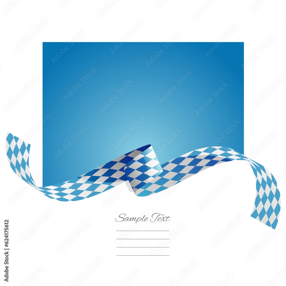 Bavarian flag ribbon vector. World flags and ribbons. Bavaria flag ...