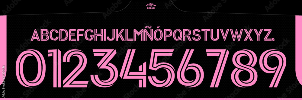 font vector team usa 2023 - 2024 kit sport style. United States soccer ...