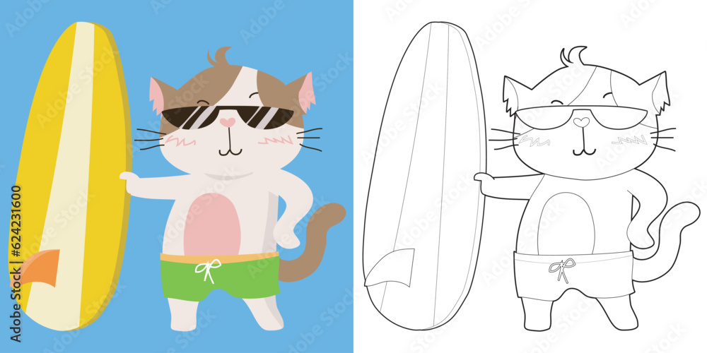 Coloring worksheet page. Fun activity for kids. Educational printable ...