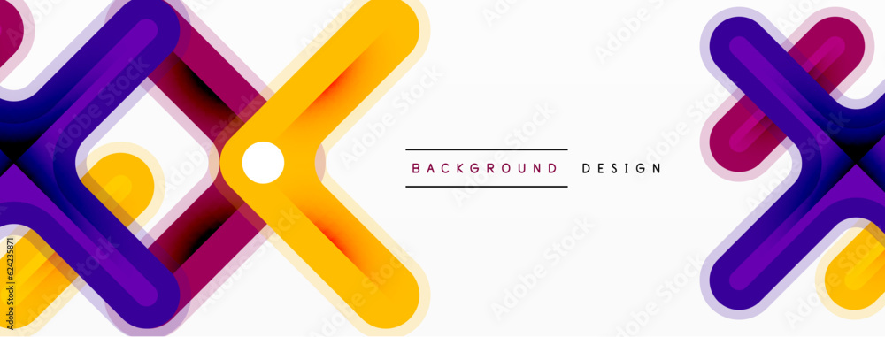 Minimal geometric background cross line. Design for wallpaper, banner ...
